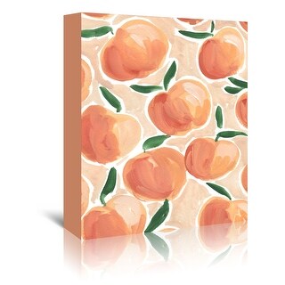 Americanflat - Pretty Peaches by Sabina Fenn - 8"x10" Wrapped Canvas ...