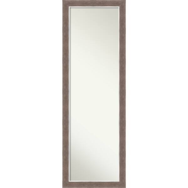 Non-Beveled Full Length On The Door Mirror - Noble Frame - Noble Mocha ...