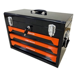 3 Drawers Tool Box/Metal Tool Cabinet with Tool Set and A Handle - Bed ...