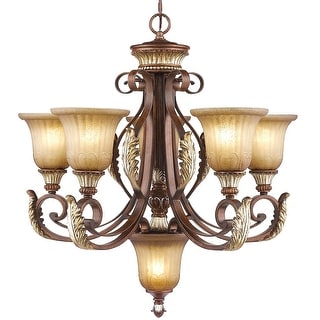 Livex Lighting Villa Verona 5 Light Single Tier Chandelier - Bed Bath ...