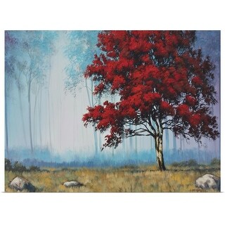 "Red Tree" Poster Print - Multi - Bed Bath & Beyond - 25510106