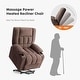 Recliner Chair with Vibrating Massage and Heating, Adjustable Electric ...
