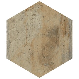 Merola Tile Terre Hex Rosso 9-7/8" x 11-3/8" Porcelain Floor and Wall ...