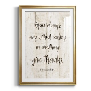 Rejoice Always Premium Framed Print - Ready to Hang - Bed Bath & Beyond ...