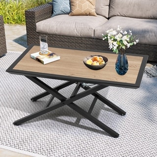 Outdoor Adjustable Height Aluminum Table Coffee Tea Table - Bed Bath ...