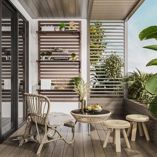 Shelving Rustic Wall Shelves Floating Outdoor Storage Planter Stands ...