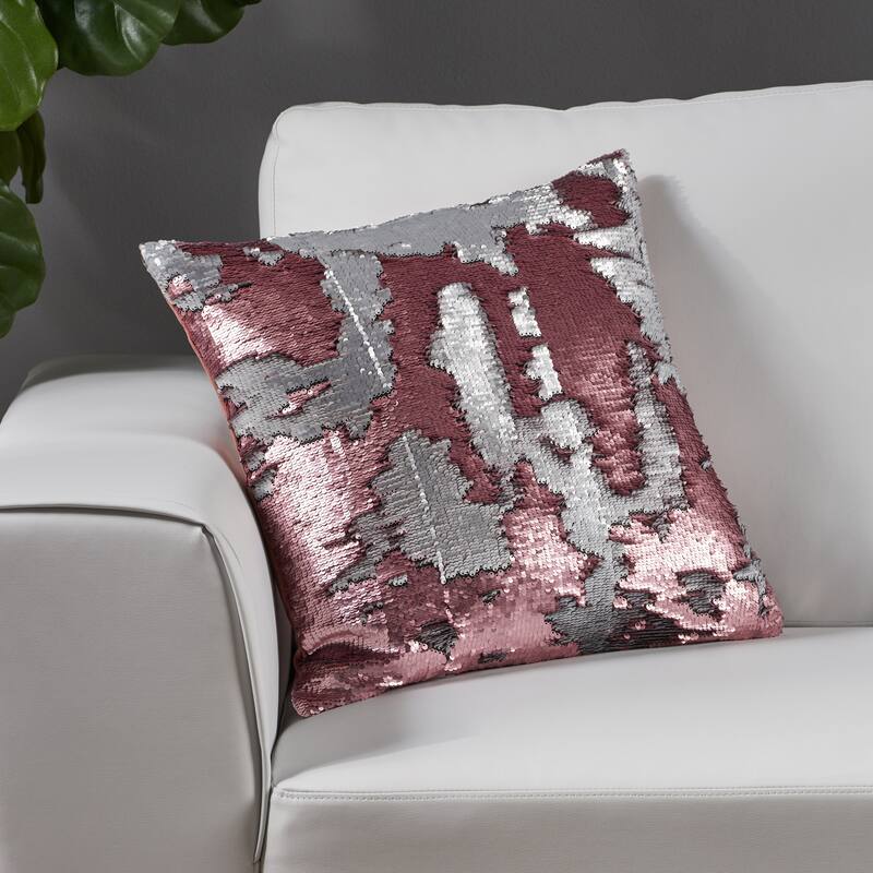 Ballina Glam Reversible Sequin Square Pillow Cover by Christopher ...