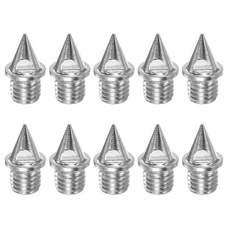 10pcs Track Spikes 1/4 Inch Alloy Steel Replacement, Silver Tone ...