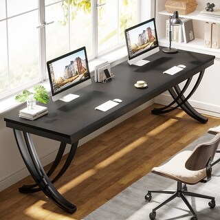 78'' Computer Desk for Home Office, Rectangular Writting Table for ...