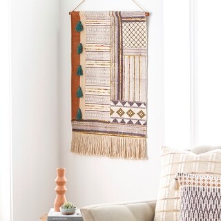Karinaz Global Block Print Wall Hanging - 41"H x 24"W - Bed Bath ...