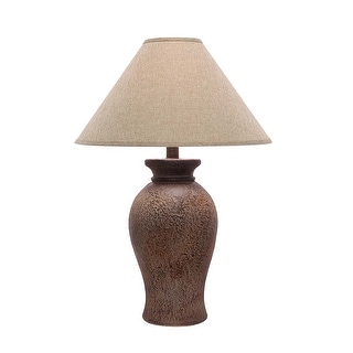 31"H Hydrocal Table Lamp in Stone Gold - Bed Bath & Beyond - 42720836