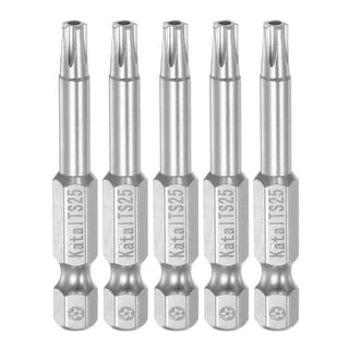 5pcs T25 Magnetic Security Star 5 Point Screwdriver Bit 1/4" Hex Shank ...