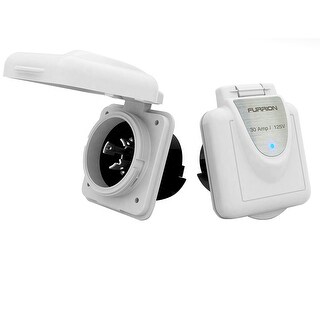 Furrion 30A 125V Power Smart Square Inlet - White - Bed Bath & Beyond ...