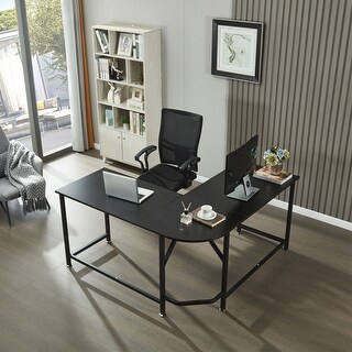 L Shaped Desk Corner Computer Desk Gaming Table Study Writing Table ...