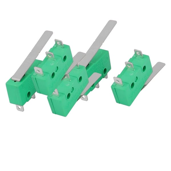 2Pcs AC250V 125V 5A SPDT Momentary Snap Action Push Button Micro Switch ...