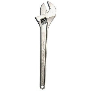 Crescent AC118 Tapered Handle Adjustable Wrench, 18", Chrome - Bed Bath ...