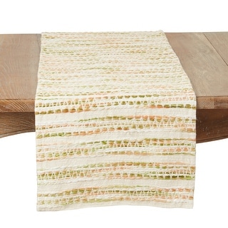 Contemporary Stripe Woven Table Runner - 16"x72" - Bed Bath & Beyond ...