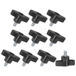 Thumb Screws Tee Wing Knobs Plastic t Handle Clamping Screw Knob for Woodworking/Machiner, Inch ...
