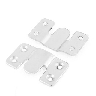 Home Sofa Sectional Interlock Bracket Joint Connector 2 Pcs - Silver ...