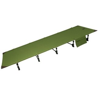 Lightweight Cot, Assembled Size: 75.6" L x 6” H x 27.6” W - Bed Bath ...
