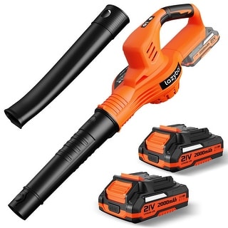 Leaf Blower Cordless with 2 Batteries and Charger, 150MPH Electric ...