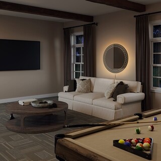 Internal Floor Lamp - Chrome, White Linen Shade, Dimmer Switch - Bed ...