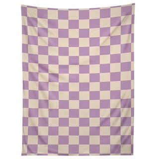 Cuss Yeah Designs Lavender Checker Pattern Tapestry - Bed Bath & Beyond ...
