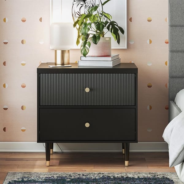 CosmoLiving by Cosmopolitan Elizabeth Nightstand - Bed Bath & Beyond ...