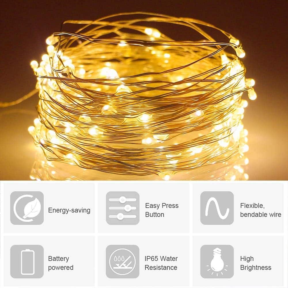 Fairy Lights Battery Operated LED String Lights Twinkle - 4 Pack - Bed Bath & Beyond - 38424972