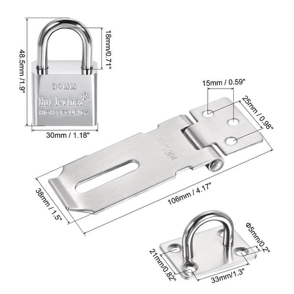 door latch padlock