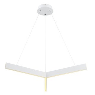 LED Pendant Lighting with Metal and Acrylic Frame - Bed Bath & Beyond ...