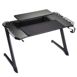 Gaming Table Z-legs Desk with Cup Holder Headphone Hook USB Interface ...