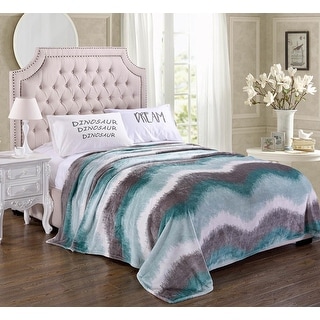 Ultra Lush Queen Size Extra Soft Modern Art Microplush Blanket (86" x ...