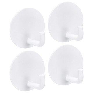 Self Adhesive Hooks, 4 Pack 304 Stainless Steel Sticky Hook Wall Hanger ...