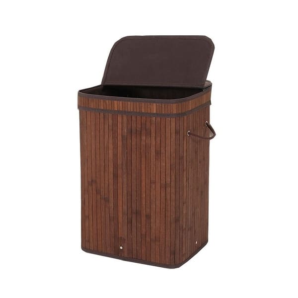 72L Bamboo Laundry Hamper with Lid - Bed Bath & Beyond - 39388174