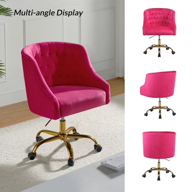 Lydia Velvet Task Chair - Overstock - 29126365