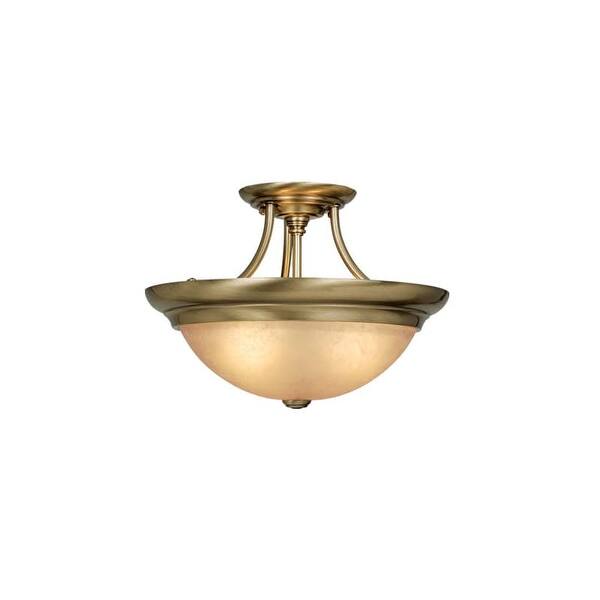 Vaxcel Lighting CF38215 3 Light Semi-Flush Indoor Ceiling Fixture with ...