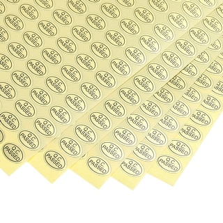 QC Passed Stickers, Sheet Oval Adhesive Labels for Warehouse Inventory ...