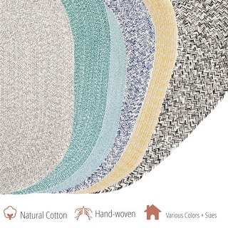 Country Farmhouse Braided Cotton Handmade Area Rug - Bed Bath & Beyond ...