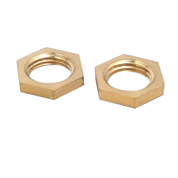 15 Pcs 1/4BSP Female Thread Brass Hex Nut Pipe Fitting Locknut - Bed ...