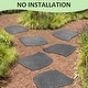 3 Pack Rubber Stepping Stones, Paving Stones for Outdoor Garden Walkway ...