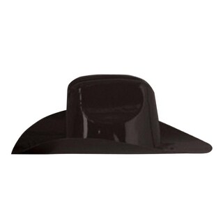 Club Pack of 48 Solid Black Miniature Plastic Cowboy Hat Party ...