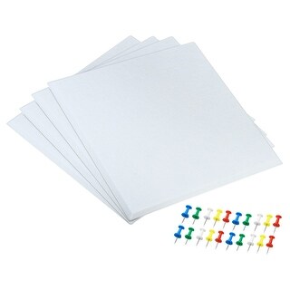 4Pcs Felt Pin Board Tile Self Adhesive Square Wall Bulletin Push Pin ...