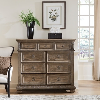 Carlisle Court Chestnut Finish 9 Drawer Chesser - Bed Bath & Beyond ...