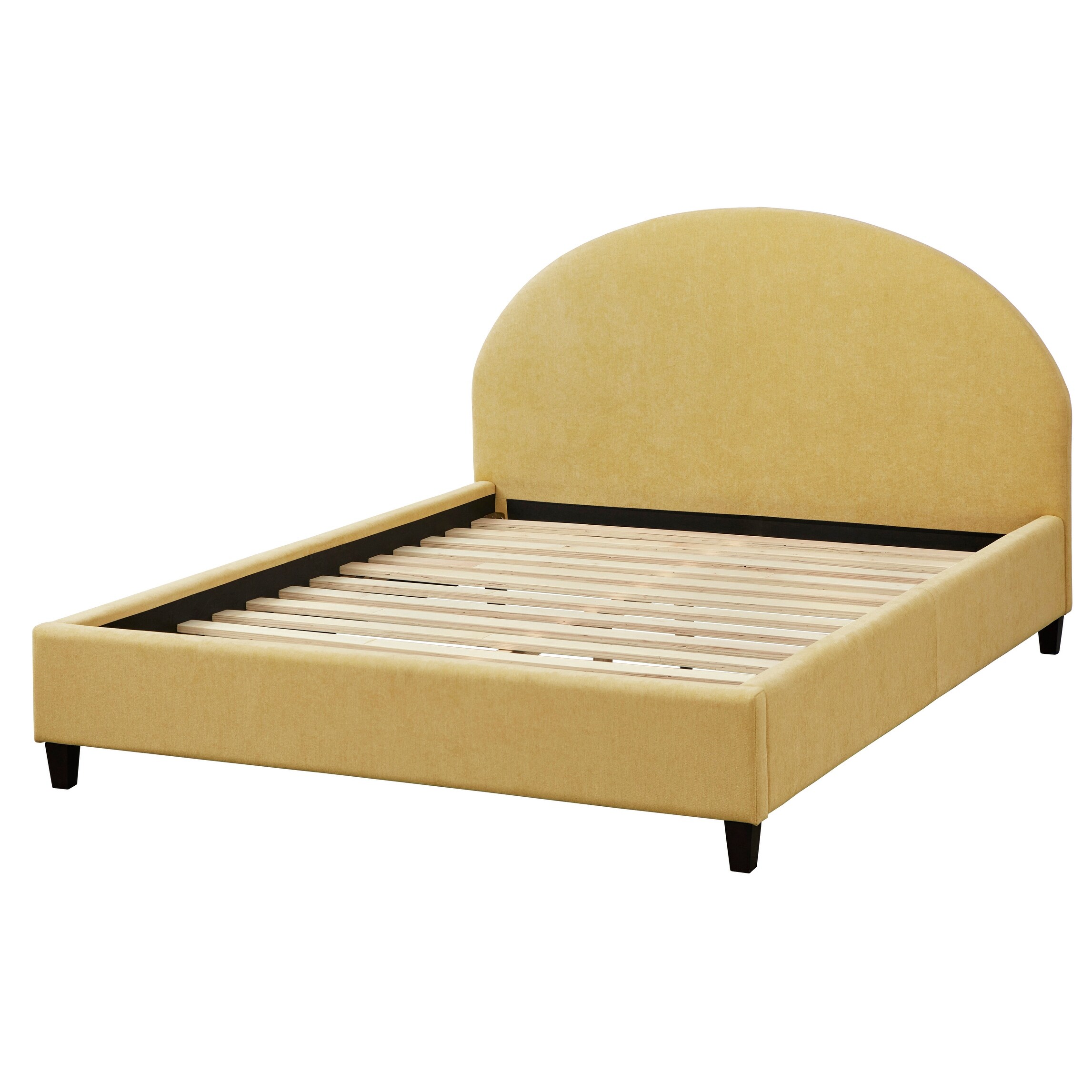 angelo HOME Ava Mid Century Upholstered Queen Platfom Bed