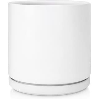 8 Inch Flower Pots Indoor Outdoor Plants Floral Ceramic Flower Pots ...