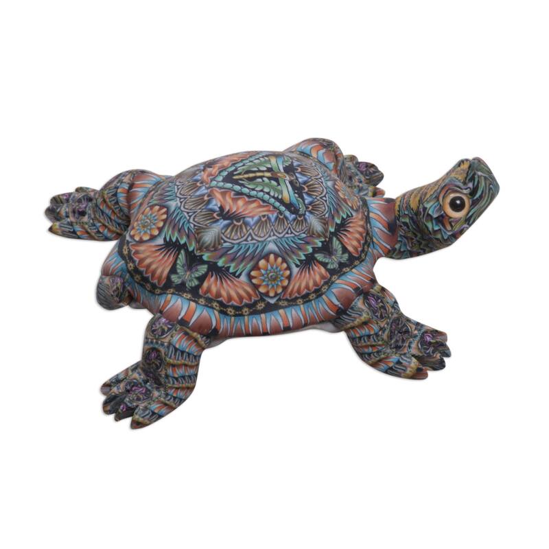 Novica Handmade Decorative Tortoise Polymer Clay Sculpture (3 Inch ...