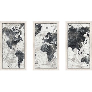 "Modern Atlas" 3 Piece Print on Acrylic - Bed Bath & Beyond - 36688144