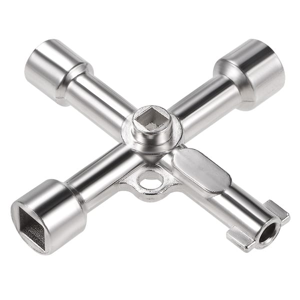 Electrical Cabinet Key 4-Way Triangle/Square Water Meter Box Key ...