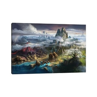 iCanvas "Map Of Keilah" by Ferdinand Ladera Canvas Print - Bed Bath ...